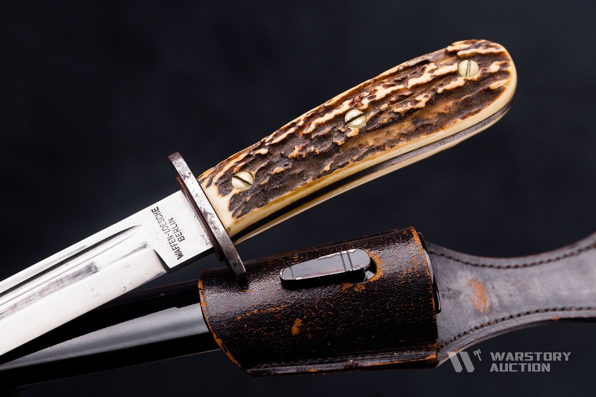 WARSTORY AUCTION - Боевой нож наземных лесных подразделений Люфтваффе ...